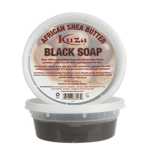 Kuza African Shea Butter Black Soap – Beautyholic UK
